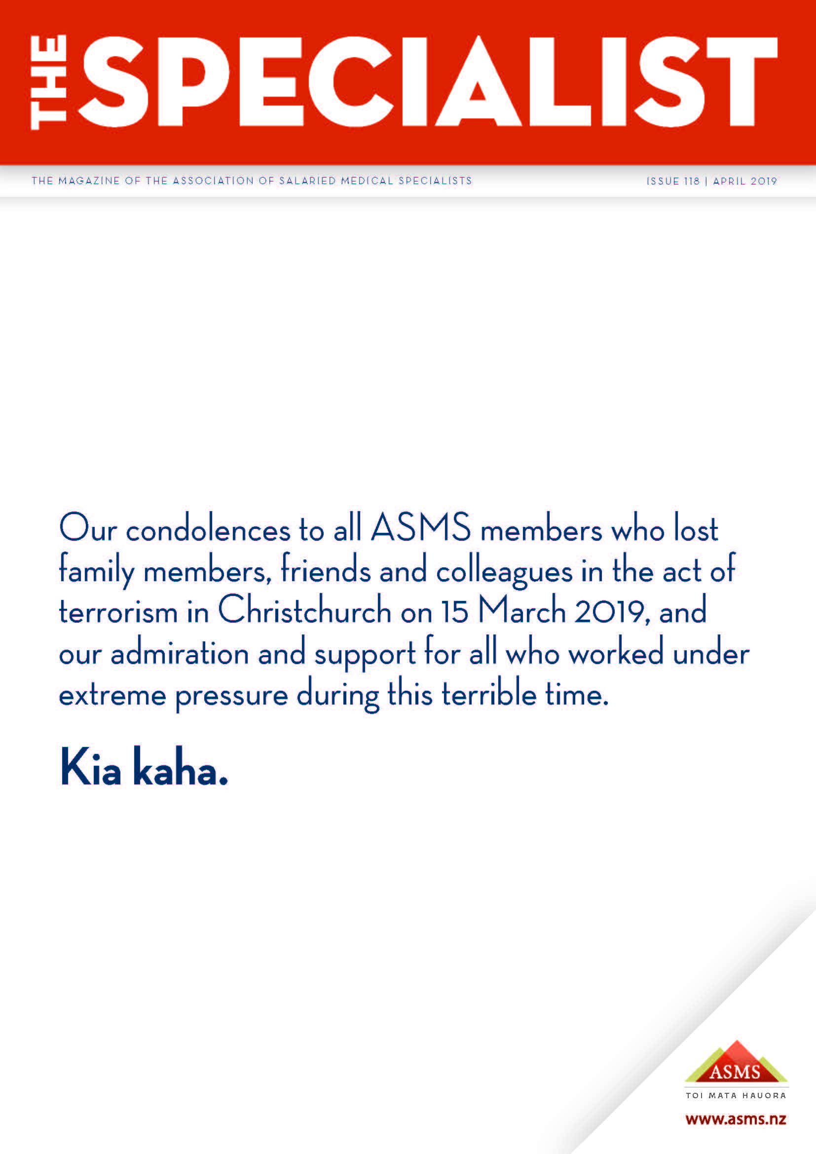 Pages from The Specialist Issue 118 | ASMS